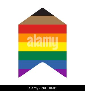 Rainbow pride flag arrow. Vector illustration Stock Vector Image & Art ...