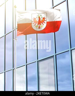 National flag of Tyrol on a flagpole Stock Photo - Alamy