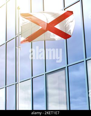 Alabama Birmingham Flag (Flags Isolated with clipping path Stock Photo ...