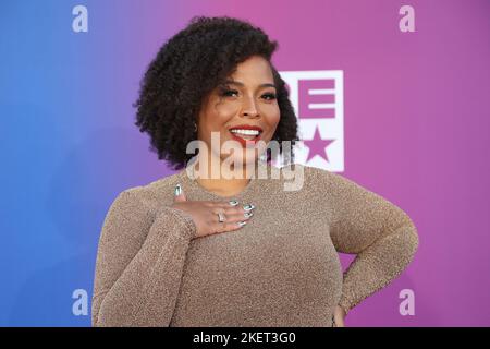 Charmaine Bey arrives for the Soul Train Awards 2022 at the Orleans ...