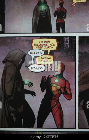 Ironheart comic book character Stock Photo - Alamy