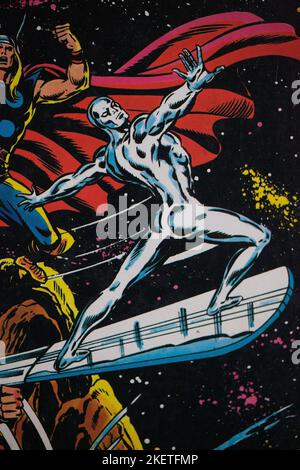 The Silver Surfer Norrin Radd Marvel Comics superhero Stock Photo - Alamy