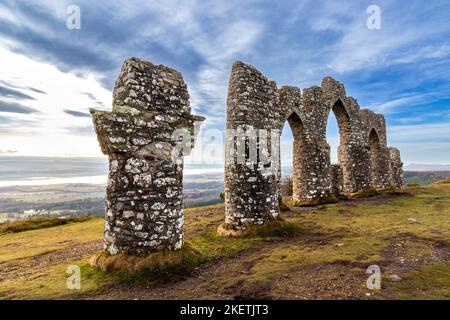 Fyrish Monument Alness Scotland arches and pillars of the structure in ...