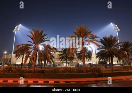 Maskat, Oman. 14th Nov, 2022. The stadium at the Sultan Qabus Sports ...