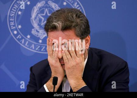 Minister of Economy and Finance Giancarlo Giorgetti attends the ...