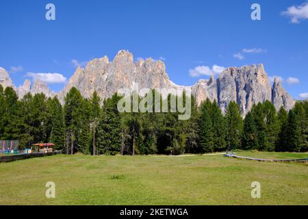 Panoramas of the Alpe Ciampedie, Vigo di Fassa, Val di Fassa, Trento ...