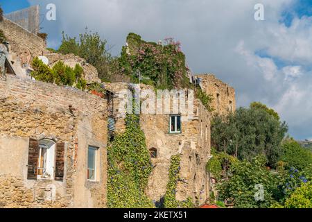 Impression of Bussana Vecchia, a former ghost town of the Liguria ...
