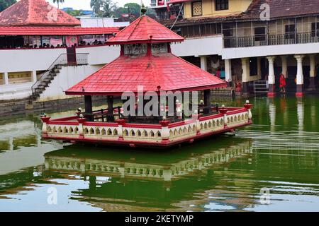 Kalyani and temple of Udupi Krishna, Karnataka, India, Asia Stock Photo ...