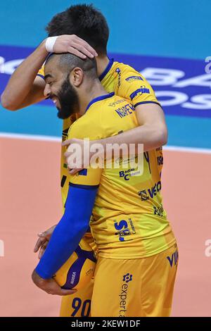 Siena, Italy, PalaEstra, November 13, 2022, Tommaso Rinaldi (Valsa ...