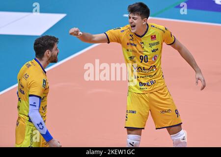Siena, Italy, PalaEstra, November 13, 2022, Tommaso Rinaldi (Valsa ...