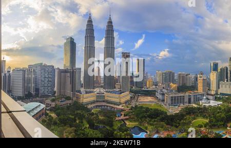 View over the KLCC Park in Kuala Lumpur Stock Photo - Alamy