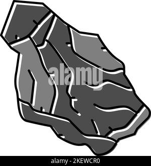 slate stone rock line icon vector illustration Stock Vector Image & Art ...