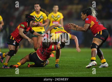Australia's Keilee Joseph during the Women's Rugby League World Cup ...