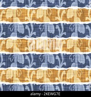 Seamless French country kitchen stripe fabric pattern print. Blue ...