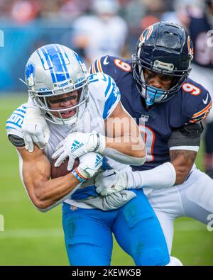 Detroit Lions' Amon-Ra St. Brown makes a sideline catch against the ...