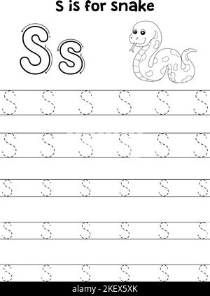 Alphabet letter S for Snake Stock Vector Image & Art - Alamy
