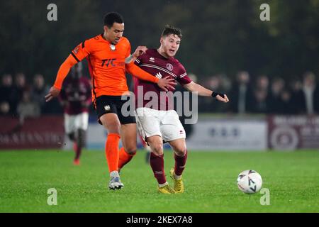 Chelmsford City's Charlie Ruff in action during the Emirates FA Cup ...