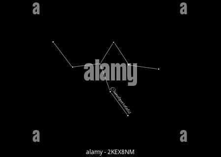 Star Constellations Map With All 88 Star Constellations Stock Photo - Alamy