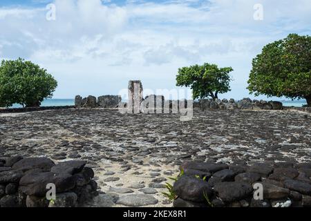 Taputapuatea Marae, Raitea, French Polynesia Stock Photo - Alamy
