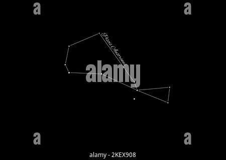 Piscis Austrinus Star Constellation, Night Sky, Constellation Lines ...