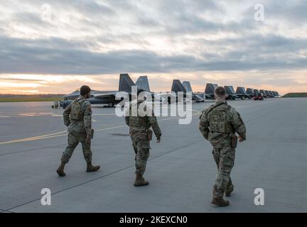 Defenders assigned to the 423rd Security Forces Squadron, RAF Alconbury ...