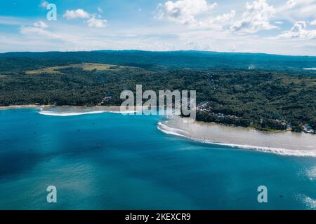 Aerial view of Sorake beach, Nias, Indonesia Stock Photo - Alamy