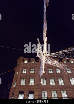 Spirit of Christmas light display aka Angels on Regent Street, London ...