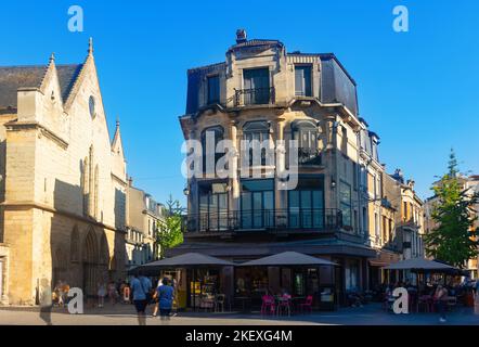 Street of Reims during daytime Stock Photo - Alamy