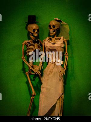 Skeleton Couple Portrait Stock Photo - Alamy