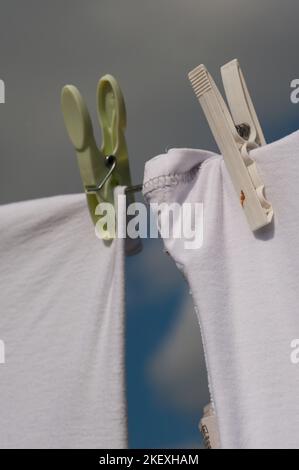 linen on a washing line Stock Photo - Alamy