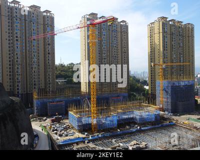 YICHANG, CHINA - NOVEMBER 15, 2022 - Commercial housing under construction in Yichang, Hubei ...