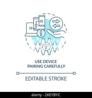 Use device pairing carefully concept icon Stock Vector Image & Art - Alamy