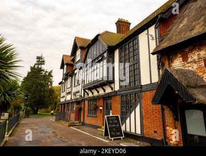 Horning, Norfolk, UK – 13 November 2022. The exterior of the Swan pub ...