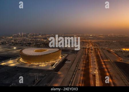 Undated photo of Lusail stadium, in Qatar, where will be played some of ...