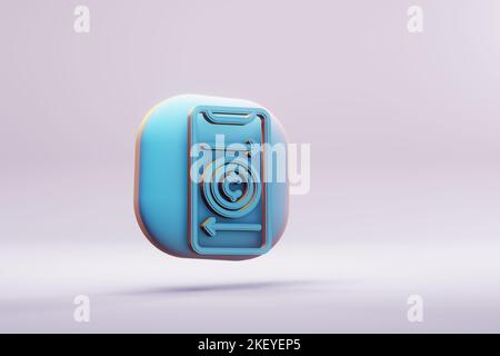 Beautiful abstract illustrations blue Coin Exchange symbol icons on a ...