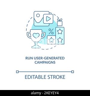 Run user generated campaigns concept icon Stock Vector Image & Art - Alamy