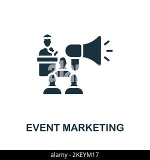 Event Marketing icon. Monochrome simple Marketing Strategy icon for ...