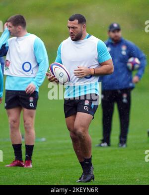 England's Ellis Genge during a training session at the Honda England ...