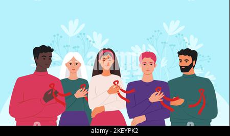 Vector illustration of a HIV or Human Immunodeficiency Virus in cartoon ...