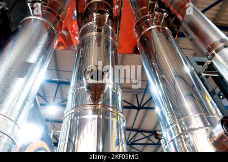Chimneys made of stainless steel. Heating systems, chimney systems ...