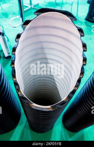 Duct cross-sectional Hose. Thermoplastic Rubber Duct Hose Stock Photo ...