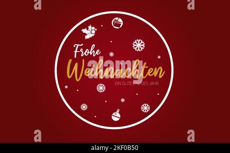 frohe weihnachten merry christmas german Stock Vector Image & Art - Alamy