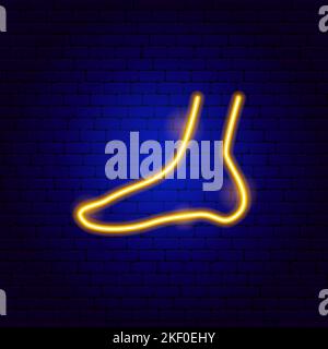 leg pain neon glow icon illustration Stock Vector Image & Art - Alamy