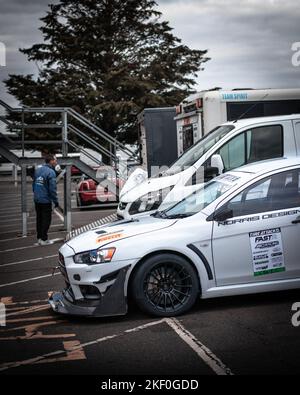 Mitsubishi EVO X 10 Time Attack Car Stock Photo - Alamy