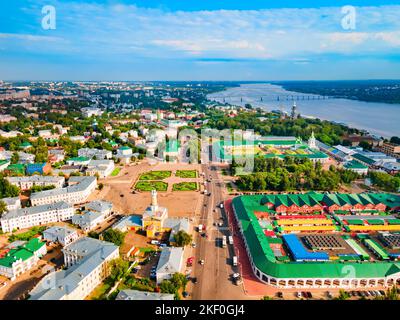 Susaninskaya square aerial panoramic view. Susaninskaya is a main ...