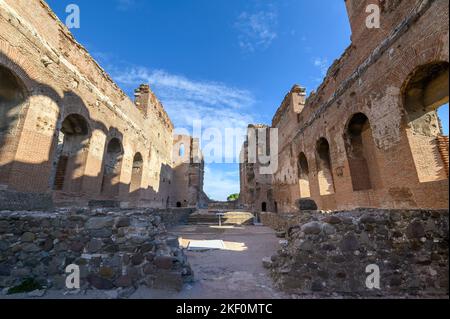 The Red Basilica ruins in Bergama, Turkey. Temple of the Egyptian Gods ...