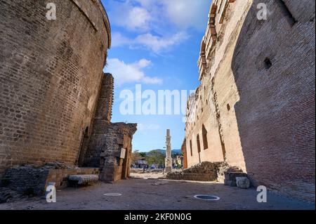 The Red Basilica ruins in Bergama, Turkey. Temple of the Egyptian Gods ...