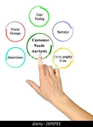 Five Components of Customer Needs Analysis Stock Photo - Alamy