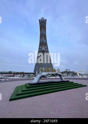 Aspire Tower, nicknamed Torch Doha, located in the Aspire Zone complex ...