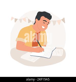 English proficiency in middle school isolated cartoon vector ...